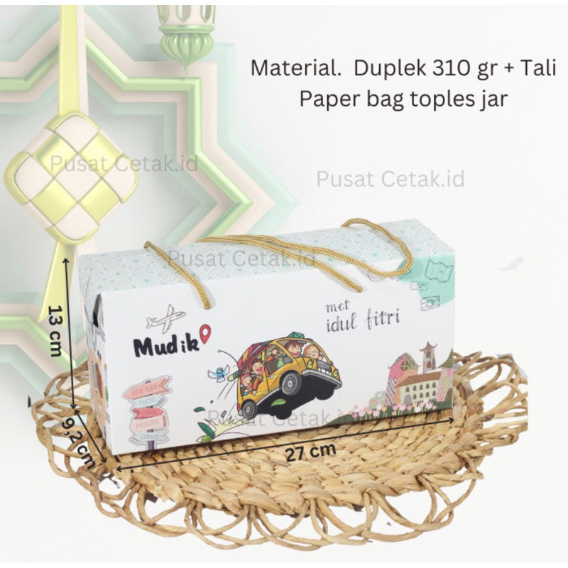 [Lebaran] 10pcs Parsel Ramadan Paper Bag Toples Parcel Lebaran Box Ham ...